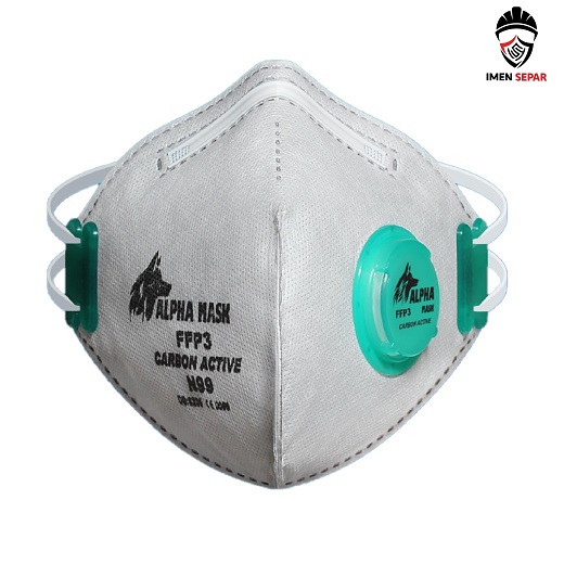 ماسک 7لایه FFP3 N99 کربن اکتیو- آلفا ماسک